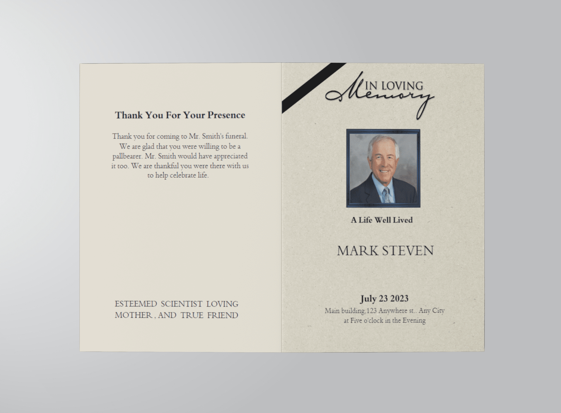 Free Funeral Pamphlets