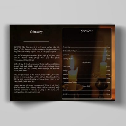 Bible Funeral Program Template - Funeral Pamphlet Site