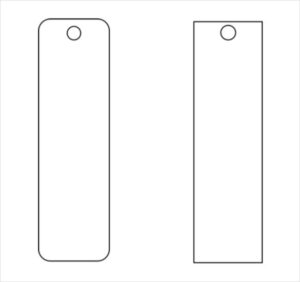 Blank Funeral Bookmark Template | Funeral Program Template