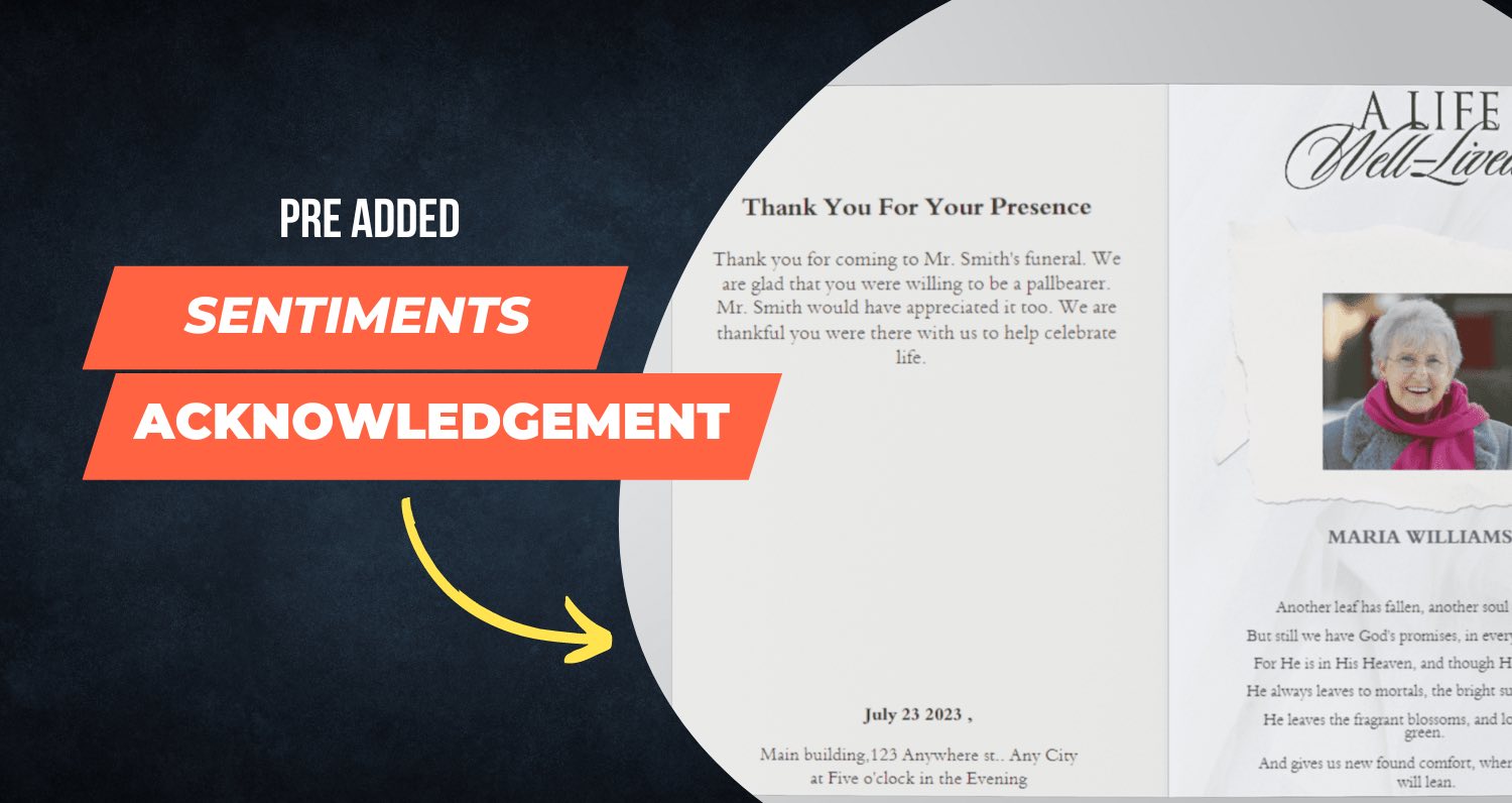 Funeral Pamphlets | Self Printable Funeral Handouts