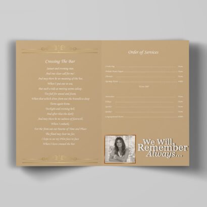 Teacher Themed Funeral Program Template Archives - Funeral Pamphlet Site